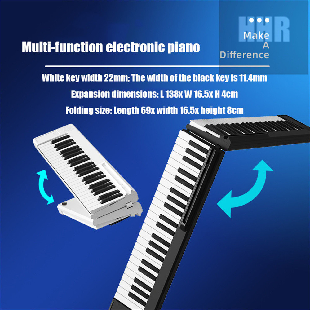 Jual Multi-Function Folding Piano, 88 Keys, Professional Foldable Keyboard, Music Portable ...
