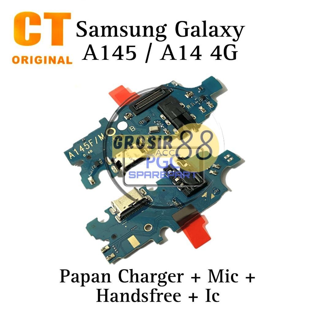 Jual Original CT Ada IC - Papan PCB Konektor Charger MIC Handsfee Samsung Galaxy A145 / A14 4G ...