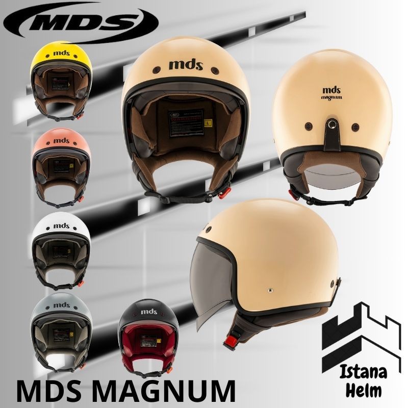 Jual HELM MDS RETRO MAGNUM FULL WARNA ORIGINAL DAN INJAK BOGO HELM ...