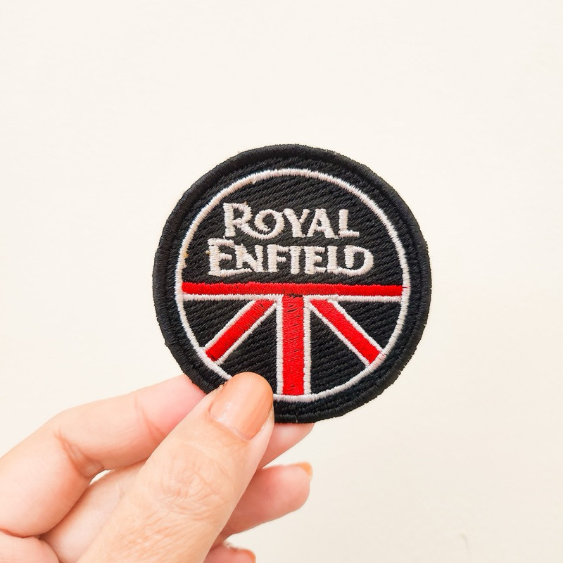 Jual PATCH BORDIR CIRCLE / BADGE BORDIR ROYAL ENFIELD / PATCH UNION ...