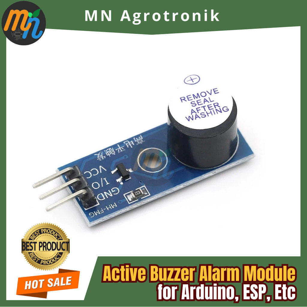 Jual Active Buzzer Alarm Module for Arduino, ESP, etc | Shopee Indonesia