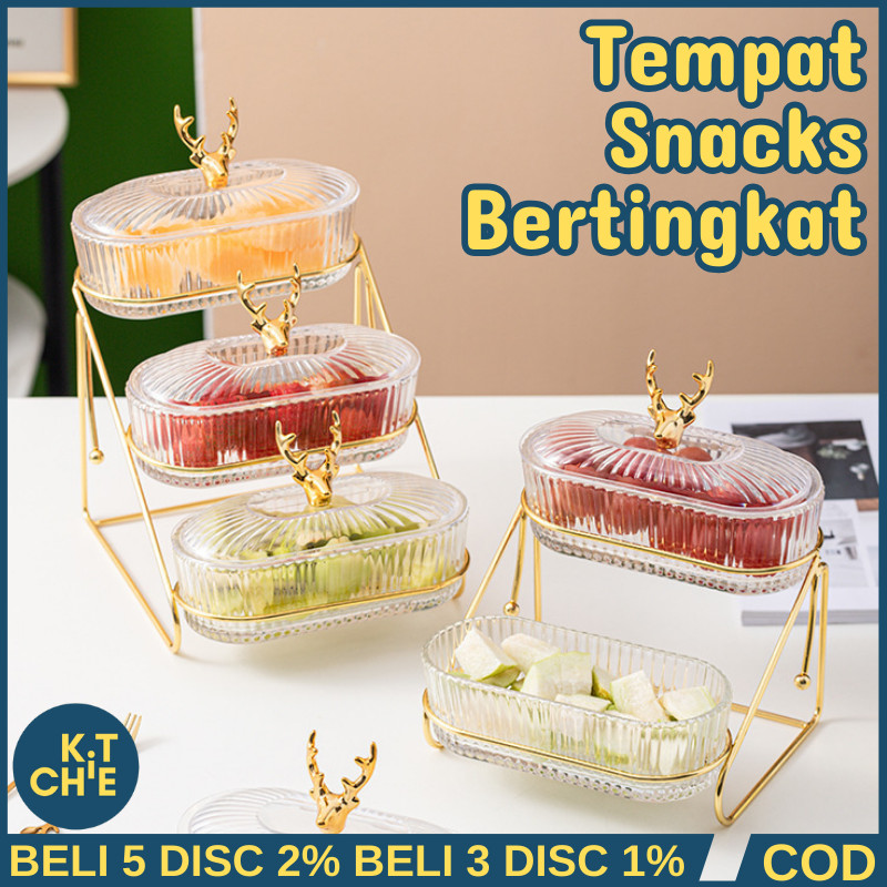 Jual KC Tempat Snacks Susun Bertingkat Ruang Tamu Wadah Penyimpanan ...