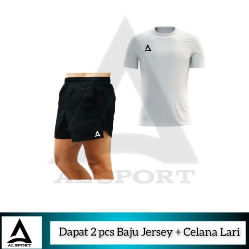 Jual Paket Olahraga Pria Futsal Pria Baju Jersey Celana Lari Sport Lari ...