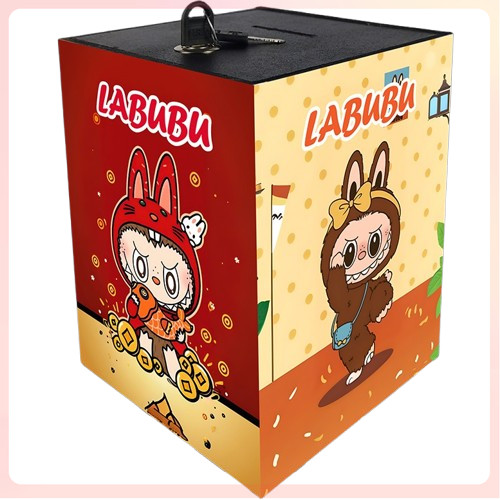 Jual Celengan Karakter Anak Labubu Besar Unik Tabungan Kunci Buka Tutup ...