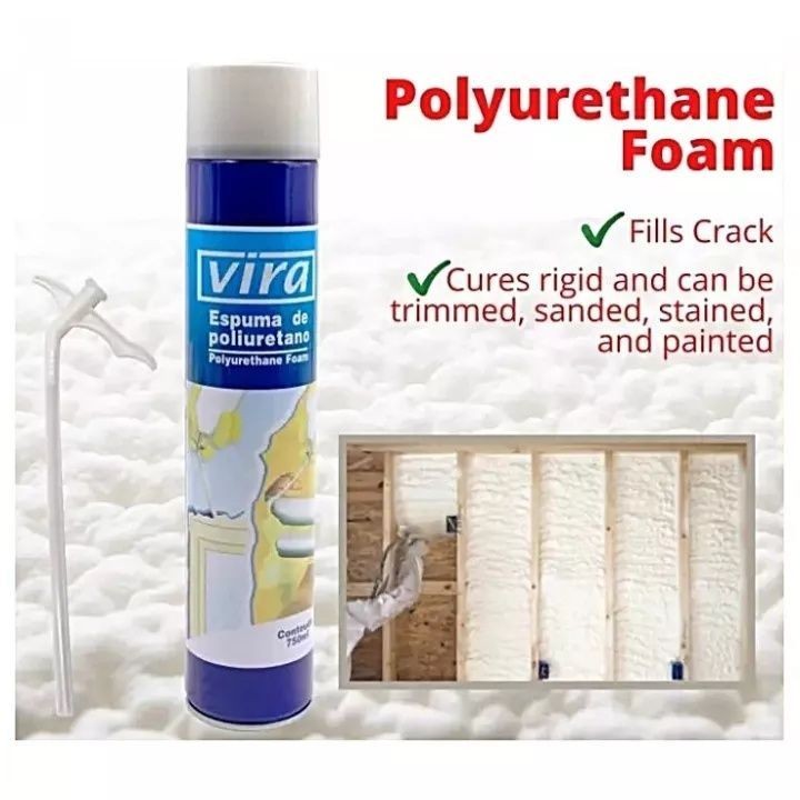 Jual Lem PU Sealant FOAM Spray 750ml Busa Polyurethane Foam Busa Poliuretan Lem Sealant Multi ...