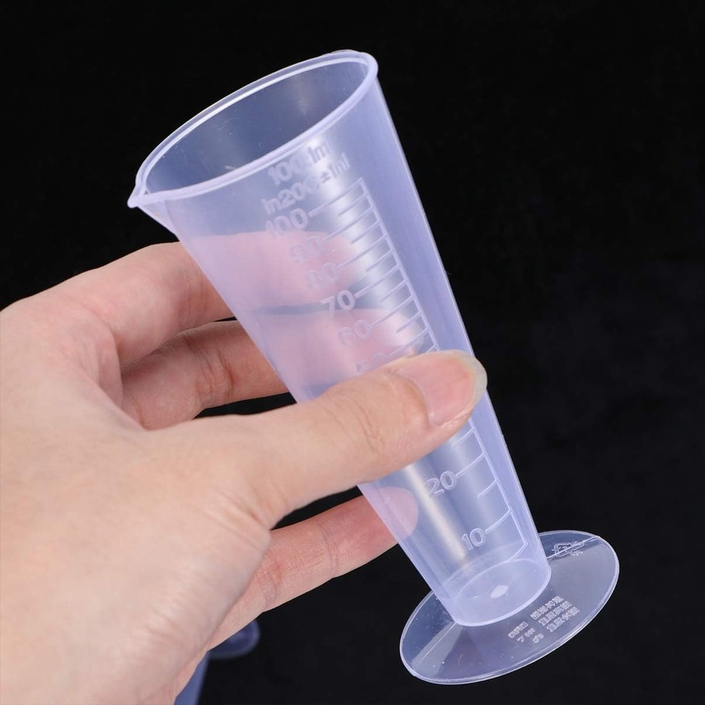 Jual Gelas Ukur Plastik Transparan 100ML Alat Takar Cairan Borosilikat ...