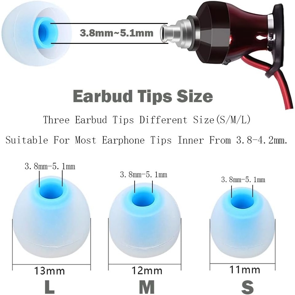 Jual Silikon Pengganti Ujung Earbud 3 Size TWS Ear Phone Bantalan ... Jual Silikon Pengganti Ujung Earbud 3 Size TWS Ear Phone Bantalan ...