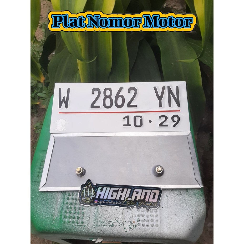 Jual Variasi motor CUSTOM Stiker PLAT NOMOR baut tanam FREE LIST STIKER ...