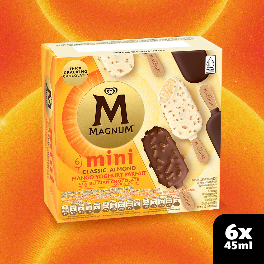 Jual MAGNUM MINI CLASSIC, ALMOND & MANGO - Es Krim/Ice Cream Wall's ...
