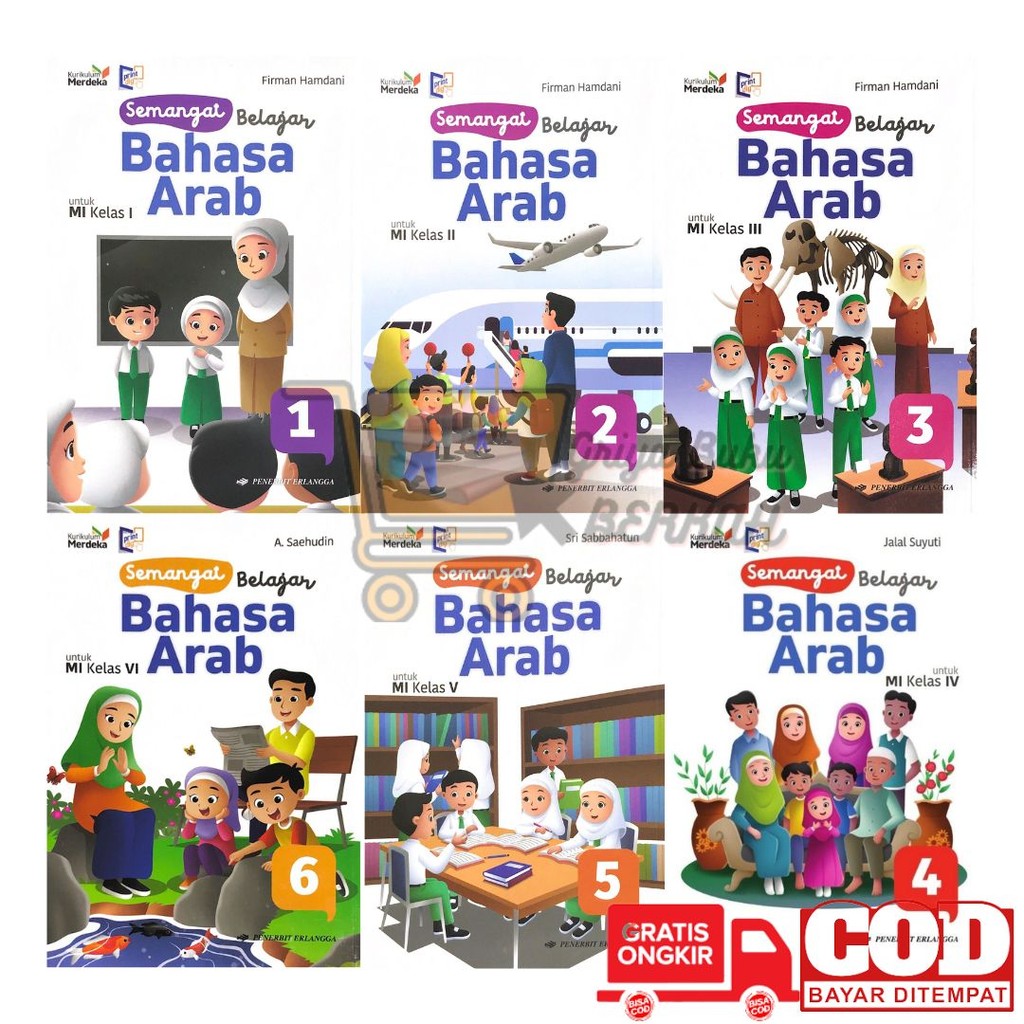 Jual Kurikulum Merdeka Buku Semangat Belajar Bahasa Arab Kelas 1 2 3 4 5 6 MI Erlangga | Shopee ...