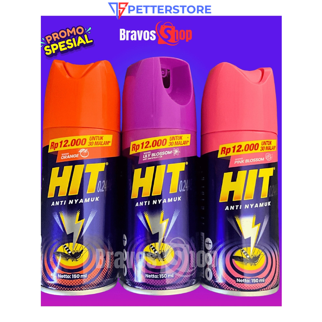 Jual Hit Aerosol 150ml - Obat Nyamuk - Bunuh Nyamuk Penyebab Demam ...