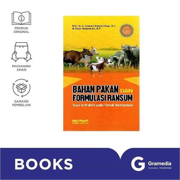Jual Bahan Pakan Dan Formulasi Ransum : Teori Praktik Pada Ternak Ruminansia | Shopee Indonesia