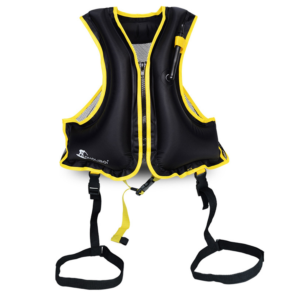 Jual Adult Inflatable Swim Life Vest Jacket Snorkeling Floating Device ...