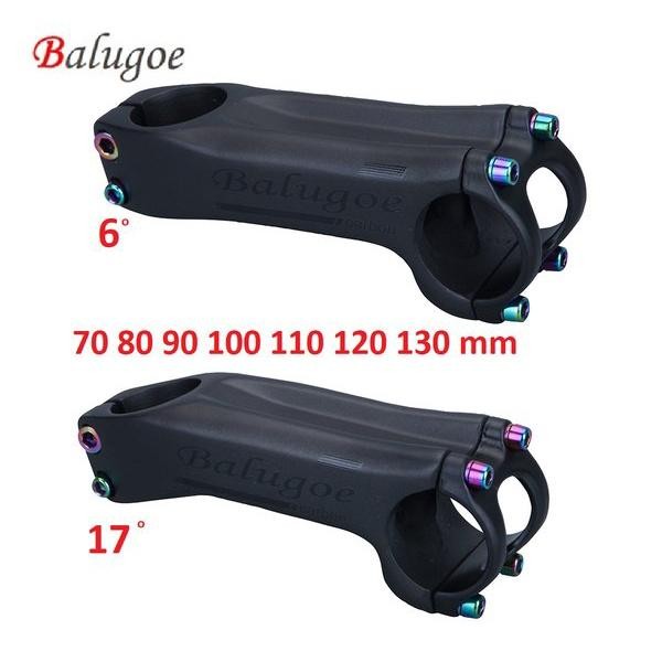 Jual STEM CARBON BALUGOE 6 17 DERAJAT EC90 31.8 oversize stem handlebar ...