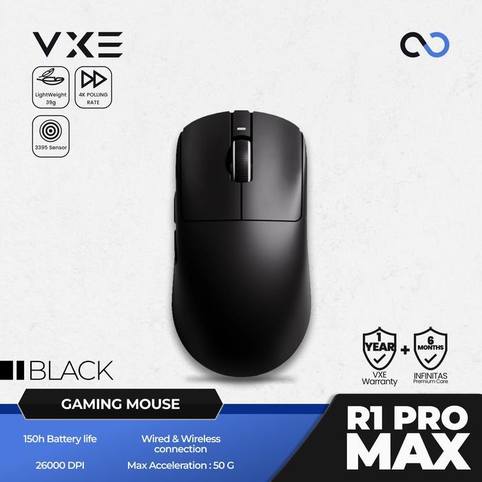 Jual VGN VXE R1 PRO MAX 4K Wireless Light Weight Gaming Mouse - Hitam, Don't Include | Shopee ...