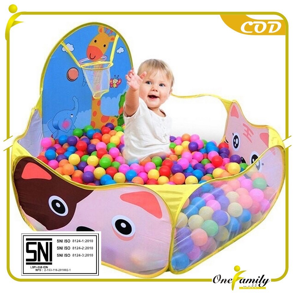 Jual ONE-M7 Mainan Kolam Mandi Bola 1.2m Tenda Keranjang Mandi Bola ...