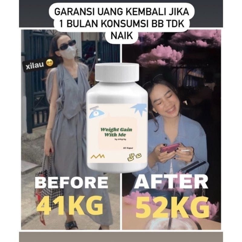 Jual OBAT GEMUK WEIGHT GAIN ISI 60 TABLET | Shopee Indonesia