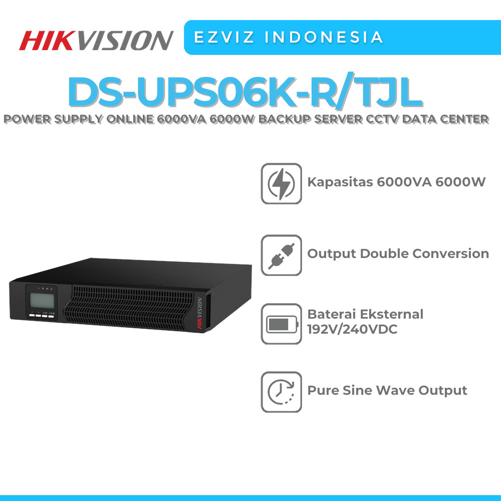Jual HIKVISION DS-UPS06K-R/TJL POWER SUPPLY ONLINE 6000VA 6000W BACKUP ...
