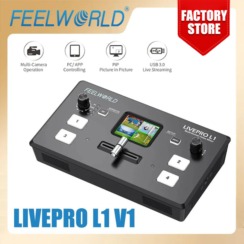 Jual FEELWORLD Multi Format Video Switcher LIVEPRO L1 V1 Live Streaming ...