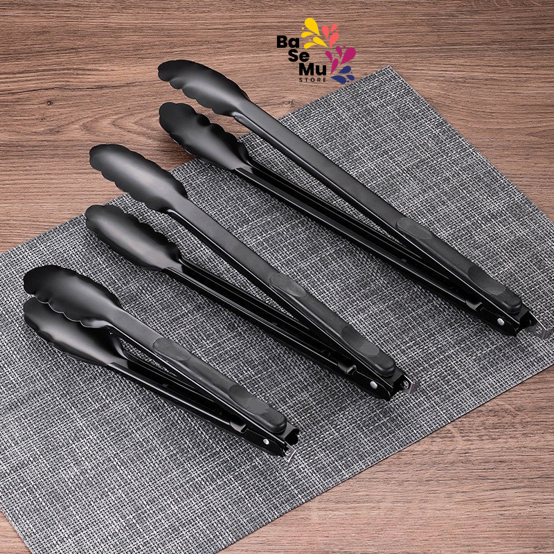 Jual Penjepit Makanan Stainless Steel Capitan BBQ Roti Steak ...