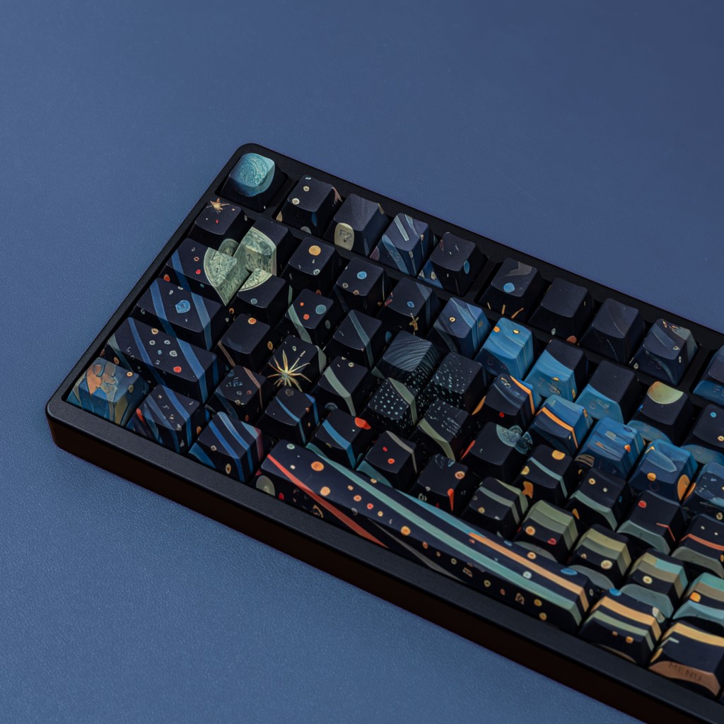 Jual JCM Starry Sky Cherry Keycaps PBT Material Side Letter Dye-Sub Key ...
