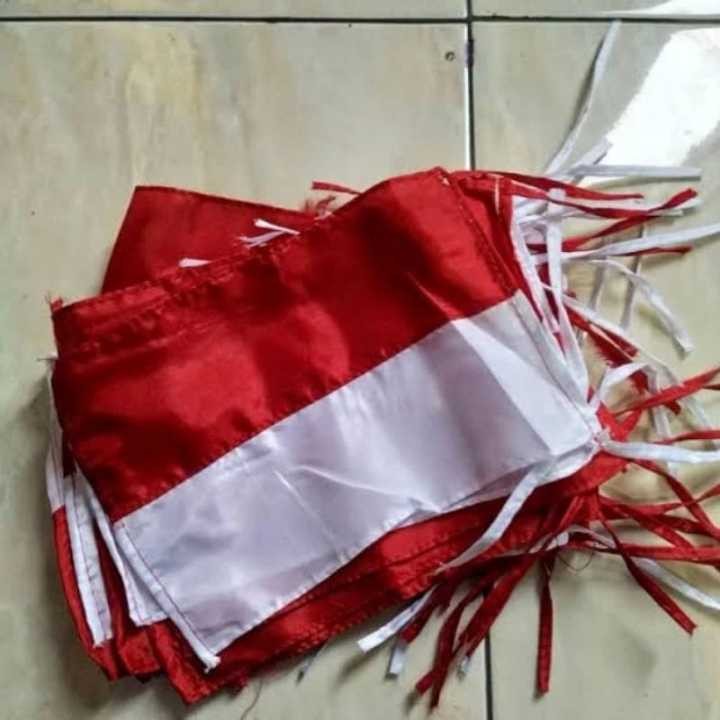 Jual Bendera Motor/Mobil Merah Putih Bahan Satin / Bendera Merah Putih ...