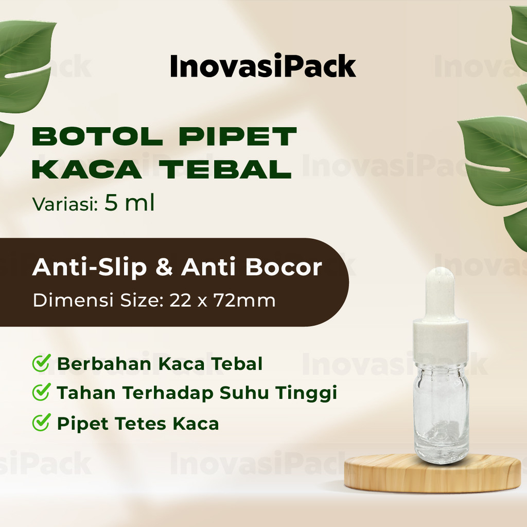 Jual Botol Pipet Kaca Tebal Bening / Clear Glass Bottle Pipette Tube ...
