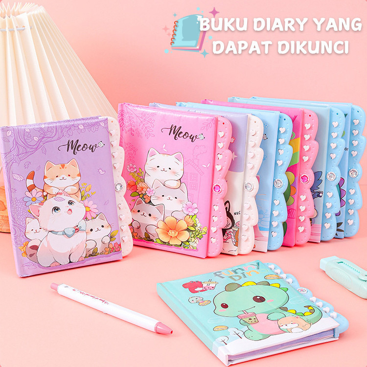 Jual BUKU DIARY MINI DENGAN PENGUNCI PASSWORD / BUKU DIARY KODE ...