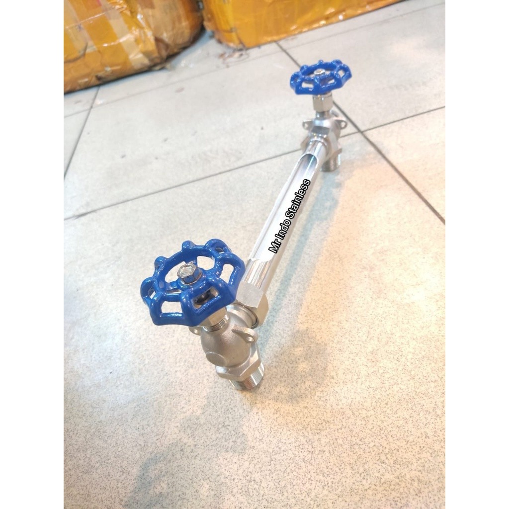 Jual Level Gauge - Water Gauge Stainless SS 316 1/2" Inch x 150Cm Sight ...