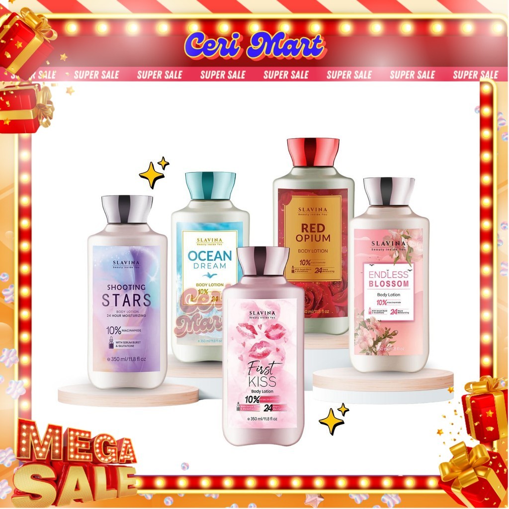 Jual SLAVINA BODY LOTION RED OPIUM ENDLESS LOVE FIRST KISS OCEAN NAGITA ...