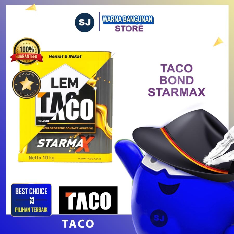 Jual LEM TACO Bond Plus / STARMAX 10 KG Serba Guna | Lem Kuning HPL ...