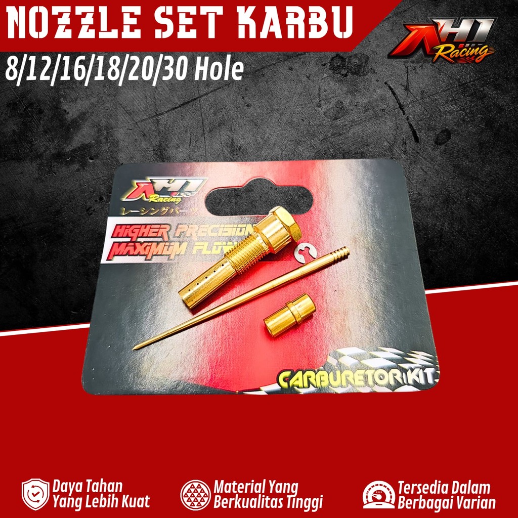 Jual Nozel Nosel Nozzle Nozzle PWK AH1 RACING 8 12 16 18 20 30 HOLE SET ...