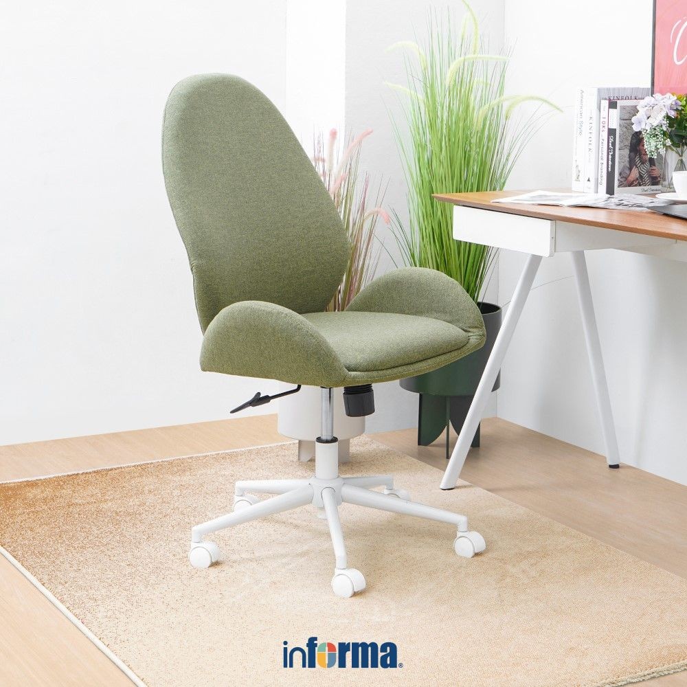 Jual Informa Zarina Kursi Kantor - Hijau Tempat Duduk Kerja Dengan Roda ...