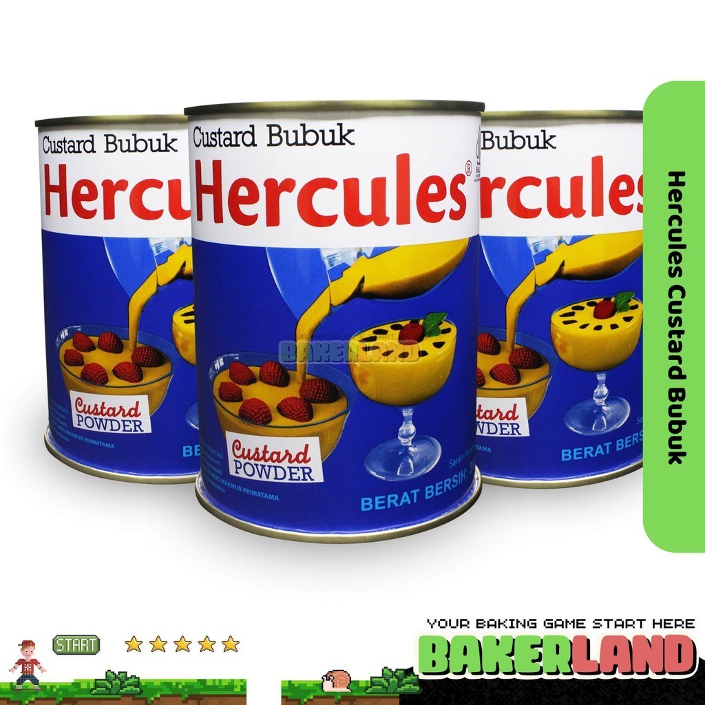 Jual HERCULES CUSTARD POWDER 300 gr Hercules / Tepung Custard Bubuk ...