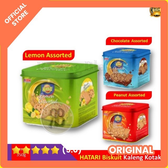 Jual HATARI Biskuit Kaleng 350gr - coklat - kacang - assorted | Shopee ...
