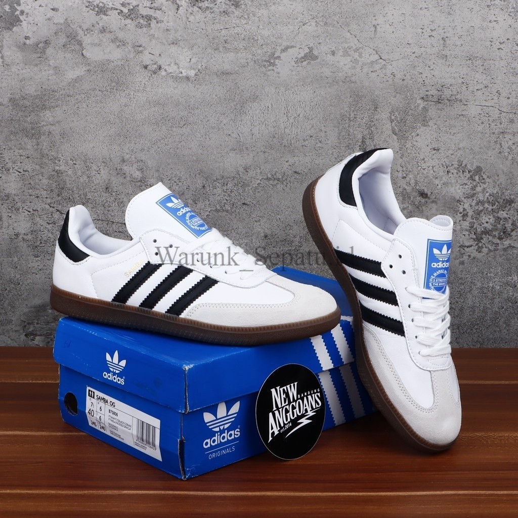 Jual Adidas Samba OG White Black Sol Gum / Sneakers Pria Original ...