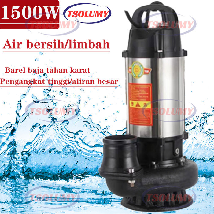 Jual Pompa Celup Air Kotor 1500W sewage pump 3inch Mesin Pompa Air ...