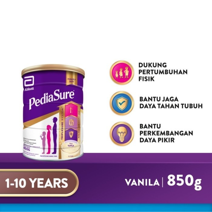 Jual PEDIASURE TRIPLESURE Vanila 850 g (1-10 tahun) | Shopee Indonesia