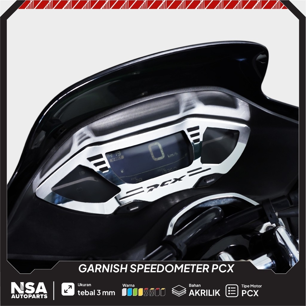 Jual GARNISH SPEEDOMETER PCX 160 VARIASI BAHAN AKRILIK CARBON KEVLAR ...