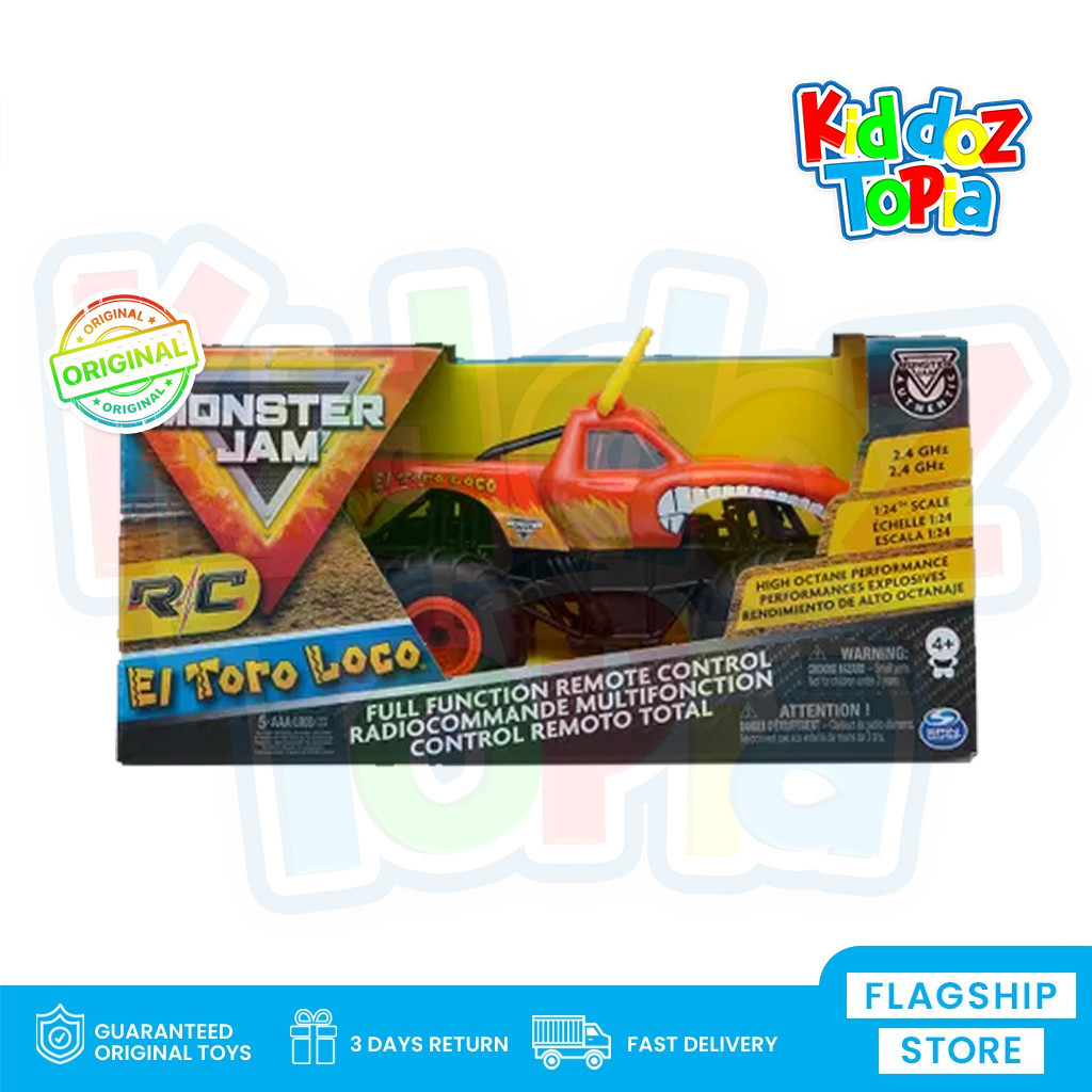 Jual Monster Jam El Toro Loco RC Remote Control Monster Truck 1:24 2.4 ...