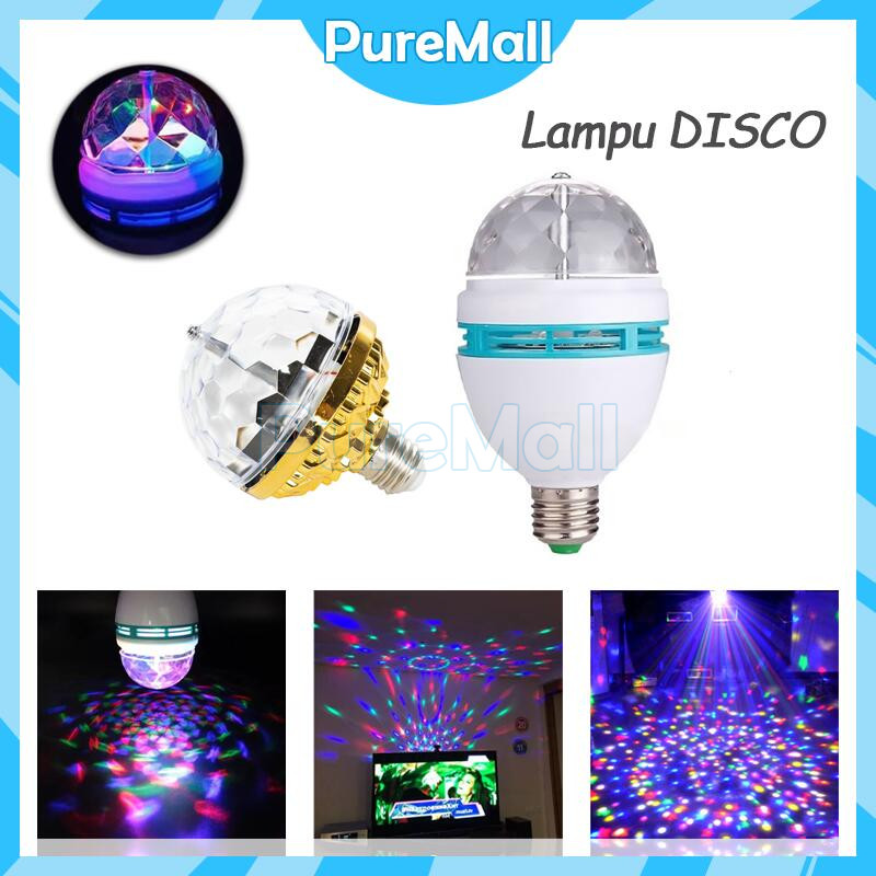 Jual Led Disco Putar Rgb / Lampu Disko / Mini Otomatis Lampu Disko ...