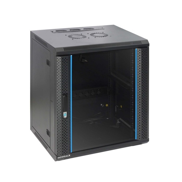 Jual Indorack Wallmount Rack WIR4512S 12U 450mm Rak Server Internet ...