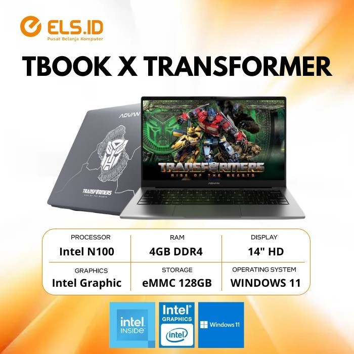 Jual Advan TBook X Transformer Intel-N100 4GB eMMC 128GB 14" W11 ...