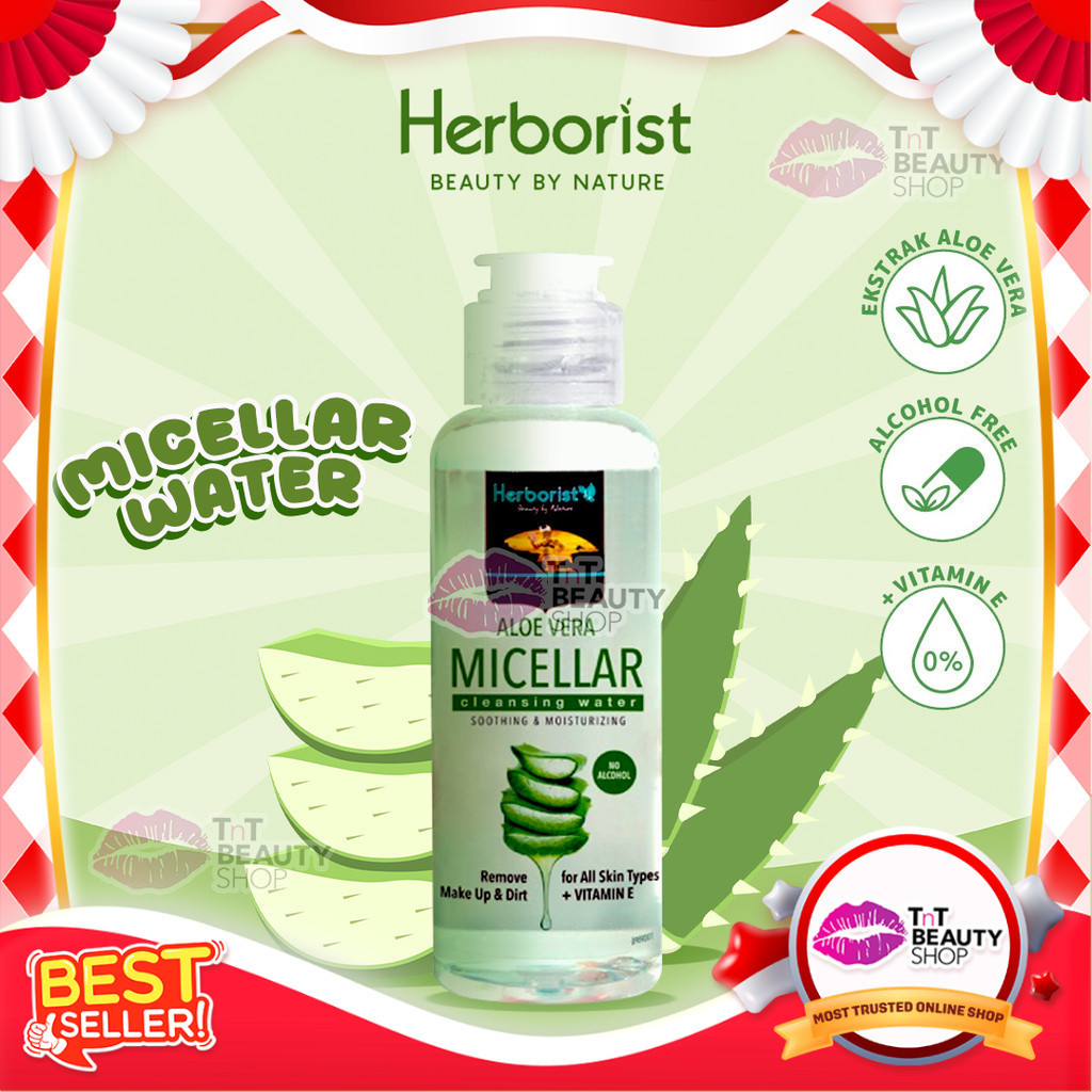 Jual Herborist Micellar Water Aloe Vera 100ml | Herboris Micellar Water ...