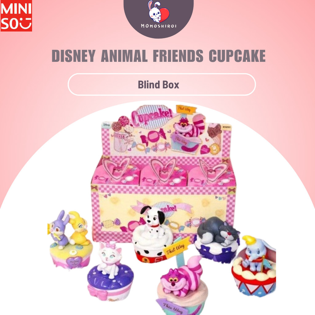 Jual disney Animal Friends Cupcake Miniso Figure Genuine Blind Box ...