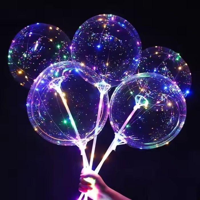 Jual Balon LED Rainbow/Balon PVC LED/Balon transparan LED | Shopee ...