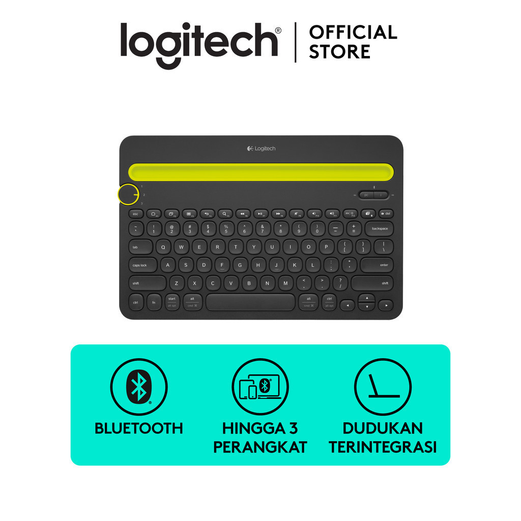 Jual Logitech K480 Multi Device Bluetooth Keyboard - Original | Shopee ...