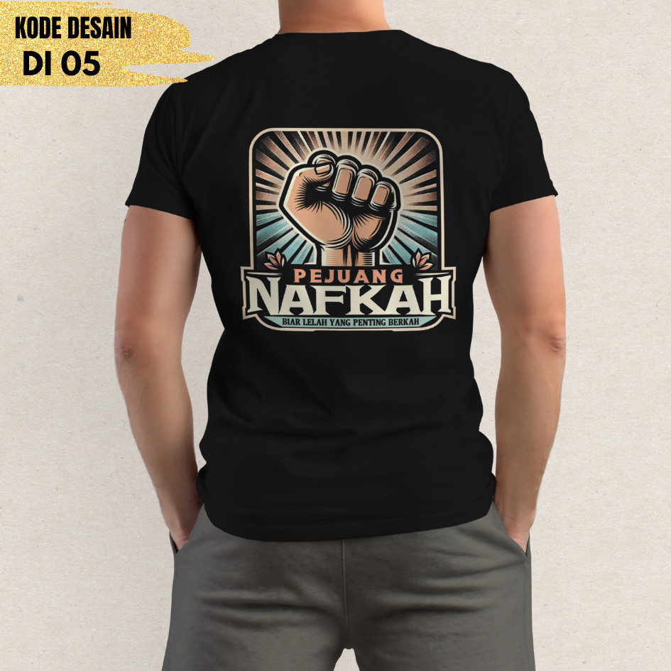 Jual Cetak Kaos Distro Dakwah Santri Katun Combed 24s Tebal Adem Lembut ...