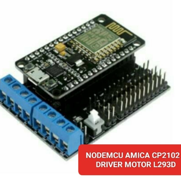 Jual SM99 NEW SET Driver Motor L293D + NodeMCU Amica cp2102 wifi iot ...