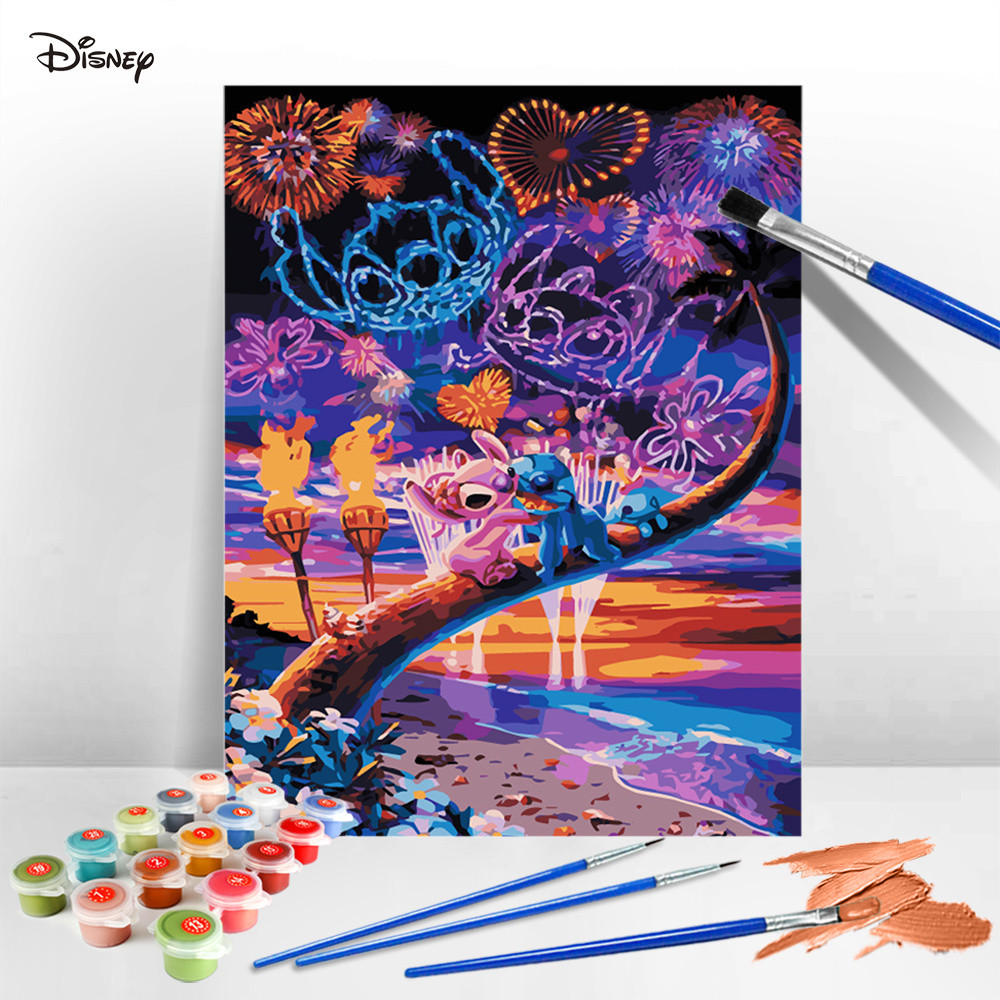 Jual Disney Paint By Numbers No Frame Lilo Stitch Drawing By Numbers ...